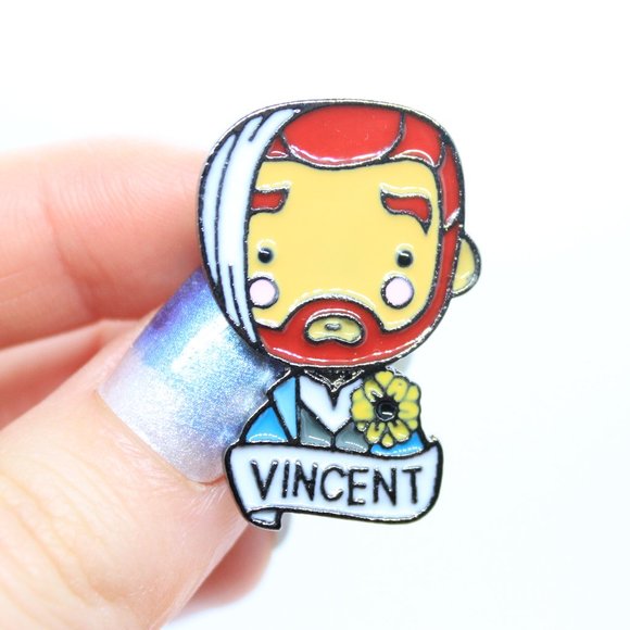 Jewelry | 525 Vincent Cute Cartoon Enamel Pin | Poshmark